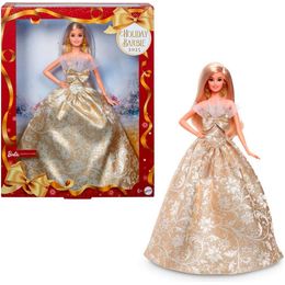 Barbie Kinder Anziehpuppe "Barbie Signature, Holiday Barbie 2025"goldfarben, Puppen