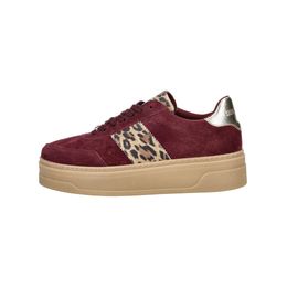 Steve Madden Damen Plateausneaker "Steve Madden Sneaker Leder/Synthetik", Gr. 39burgundy, Leder, Synthetik, Schuhe