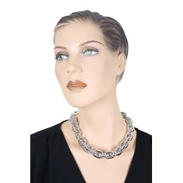 Damen Kette mit Anh&auml;nger "Link Affair", silber, Basic, Collezione Alessandro, PTFE-Kunststoff, Halsketten, leichte Gliederkette