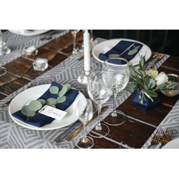 Platzset Adam, blau, Obermaterial: 100% Baumwolle, Platzsets, "Tischset Easy Diamond", Made in Germany, f&uuml;r 6 Personen