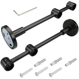 Doppeltr&auml;ger Liedeco, &Oslash;:1,6cm, schwarz, Gardinenstangenhalterungen, f&uuml;r Gardinenstangen &Oslash; 16 mm