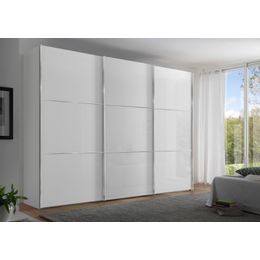 Schwebet&uuml;renschrank STAUD, B:249cm H:222cm T:68cm, wei&szlig;, Holzwerkstoff, Schr&auml;nke, "Includo Glas, Made in Germany"