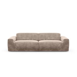 Big-Sofa Trendmanufaktur, B:254cm H:72cm T:107cm, beige, 88% Polyester, 12% Polyacrl, Sofas, "Braga, mit hochwertigem Kaltschaum, Megasofa, in Cord