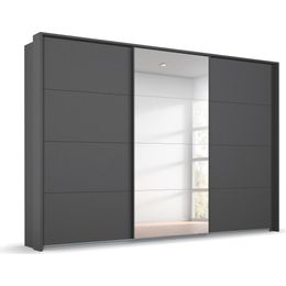 Schwebet&uuml;renschrank Rauch, B:278cm H:233cm T:68cm, grau, Holzwerkstoff, Schr&auml;nke, "Kleiderschrank Schrank Garderobe OTELI inkl. 3 Innenschubladen",