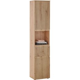 Hochschrank, B:40cm H:181cm T:31cm, beige, BASIC BY BALCULINA, FSC-zertifizierter Holzwerkstoff, Badezimmer, Schr&auml;nke, "Austin", Breite 40 cm,