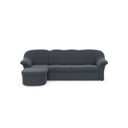 Ecksofa DOMO collection, B:238cm H:82cm T:141cm, grau, 92% Polyester, 8% Nylon, Wohnzimmer, Sofas, "Pegnitz, elegante Rückensteppung, kompakte