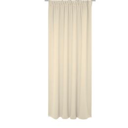 Vorhang WIRTH, B:130cm H:225cm, beige, Baumwolle, Polyester, Wohnzimmer, Gardinen, "Newbury", nach Ma&szlig;