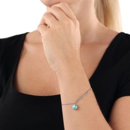 Amor Damen Armband "2038265", 19cm, Silber 925 (Sterlingsilber), bunt, Silber 925 (Sterlingsilber), Armb&auml;nder, mit T&uuml;rkis-Imitat