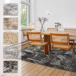 Hochflor-Teppich Astra, B:160cm H:25mm L:230cm, grau, Polypropylen, Teppiche, "Paulie 250", weicher Langflor, Shaggy, Wohnzimmer, Schlafzimmer