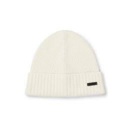 BOSS Herren Beanie "M&uuml;tze Fati", wei&szlig;, Obermaterial: 100% Wolle mw., M&uuml;tzen