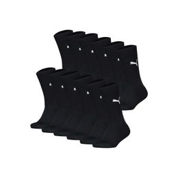 Puma M&auml;dchen Kurzsocken "Socken Easy Rider 12P 12er Pack", Gr. 31, schwarz, Obermaterial: 70% Baumwolle CO. 15% Polyester PES. 13% Polyamid PA. 2%