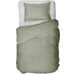 Bettw&auml;sche Kayori, gr&uuml;n, Mako-Satin, Obermaterial: 100% Baumwolle, Bettw&auml;sche, "Edo", 100% Mako Satin