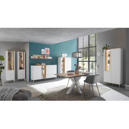 M&auml;usbacher Esstisch M&Auml;USBACHER, H:78cm, braun, Wohnzimmer, Tische, "Faro", Faro Esstisch schweizer Kante, ausziehbar bis 210 cm, Synchronauszug