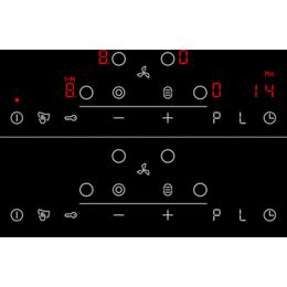 Neff Kochfeld mit Dunstabzug "T18BD3AN0", B:79,5cm H:20,4cm T:51,7cm, schwarz, Kochfelder, mit einfacher Touch Control Bedienung