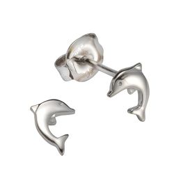 Firetti Mädchen Paar Ohrstecker "Schmuck Geschenk Silber 925 Ohrschmuck Delphin", Silber 925 (Sterlingsilber), silber, Silber 925 (Sterlingsilber),