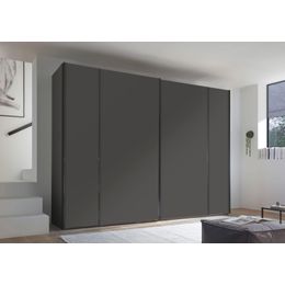 Schwebet&uuml;renschrank STAUD, B:270cm H:222cm T:68cm, schwarz, Holzwerkstoff, Schr&auml;nke, "Sonett 100 G, Made in Germany", mit vier verschiedenen