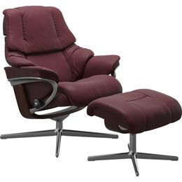 Relaxsessel stressless, B:79cm H:99cm T:75cm, rot, Leder BATICK: BATICK ist ein leicht korrigiertes, durchgef&auml;rbtes und genarbtes M&ouml;belleder, bei dem