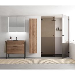 Hochschrank Welltime, B:35cm H:160cm T:35cm, braun, Badezimmer, Schr&auml;nke, "Ahus", mit Soft-Close-Funktion, Breite 35 cm, FSC-zertifiziert
