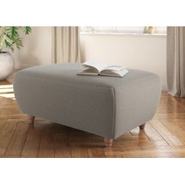 Polsterhocker Home Affaire, B:107cm H:47cm T:74cm, beige, Struktur (100% Polyester);Luxus-Microfaser Florence (100% Polyester);Chenille (100%