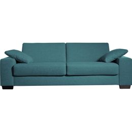 Schlafsofa Bali, B:212cm H:83cm T:100cm, blau, Wohnzimmer, Sofas, "Norwalk, Dauerschläfer", in 140er und 160er Breite, 3 Varianten, auch mit