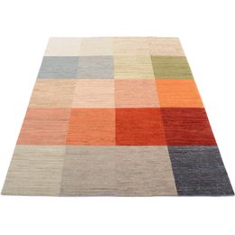 Teppich, B:170cm H:5mm L:240cm, bunt, OCI DIE TEPPICHMARKE, Schurwolle, Wohnzimmer, Teppiche, "HIMALI UNI", handgekn&uuml;pft, hochwertige Wolle, fu&szlig;warm,