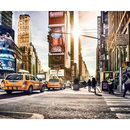 Komar Vliestapete "Digitaldruck Vlies - Times Square - Gr&ouml;&szlig;e 300 x 250 cm", B/L: 300mm x 250mm, Rollen:, bunt, Tapeten, Wohnzimmer, Schlafzimmer