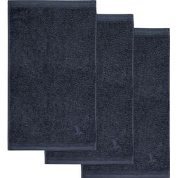 M&ouml;ve G&auml;stehandt&uuml;cher M&Ouml;VE, B:30cm L:50cm, grau, Walkfrottee, Baumwolle, Handt&uuml;cher, "Superwuschel", G&auml;stehandt&uuml;cher Set mit Bord&uuml;re, 100% Premium Cotton