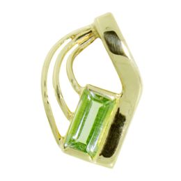 OSTSEE-SCHMUCK Damen Kettenanh&auml;nger "- Gleiter-Mindy - Gold 333/000 - Peridot", Gelbgold 333, gold, Gelbgold 333, Schmuckanh&auml;nger