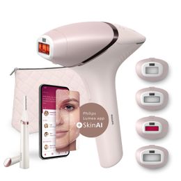 Philips Damen IPL-Haarentferner "Lumea Series 9900", rosa, B:26,3cm H:25,2cm T:11,3cm, IPL-Haarentferner, 4 Aufsätze (Achseln, Bikinizone, Körper,