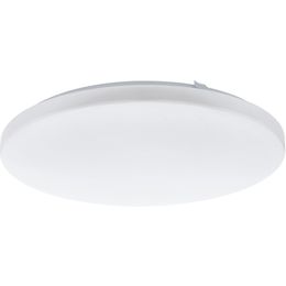 Eglo LED Deckenleuchte "FRANIA Deckenlampe, weiß, geringe Aufbauhöhe, Watt, Büro", 1, Ø 43cm H: 7cm, 1 Stk., weiß, Wohnzimmer, Leuchten, Wohzimmer,