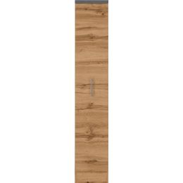 Apothekerschrank KOCHSTATION, B:30cm H:165cm T:60cm, braun, Holzwerkstoff, K&uuml;che, Schr&auml;nke, "KS-Colmar", 30 cm breit, 165 cm hoch, mit 3 Ablagen, mit