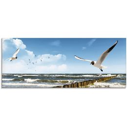 Glasbild Artland, B:125cm H:50cm, blau, Glas, K&uuml;che, Bilder, "Ostsee", in verschiedenen Gr&ouml;&szlig;en