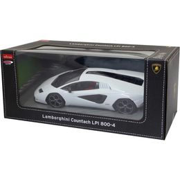 Jamara Kinder RC-Auto "Lamborghini Countach LPI 800- 4 wei&szlig; 2,4GHz", wei&szlig;, B:13,7cm H:7,1cm, Fernlenkfahrzeuge, mit LED Beleuchtung