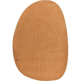 Hochflor-Teppich Tom Tailor HOME, B:135cm H:25mm L:200cm, gold, Polyester, Teppiche, "Shaggy Teppich Cozy", Uni Farben, auch in Pastell Farben, weich