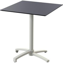 Klapptisch Essentials, B:70cm H:74cm T:70cm, schwarz, Aluminium/HPL Tischplatte, Garten, Tische, "X cross", in verschiedenen Ausführungen