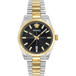 Versace Herren Quarzuhr "MILLENYIUM GENT", gold, Armbanduhren, Armbanduhr, Herrenuhr, Swiss Made, Edelstahlarmband, analog, Datum