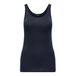 Jacqueline de Yong JDY Damen Tanktop "JDYAVA S/L TANK TOP 180 JRS NOOS", blau, Gr. L, unifarben, Jersey, Obermaterial: 95% Baumwolle, 5% Elasthan, Tops, in Basic-Form