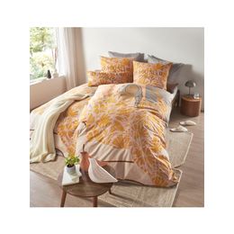 Bettw&auml;sche HEINE HOME, gelb, Renforc&eacute;, 100% Baumwolle, Bettw&auml;sche