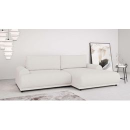Ecksofa Home Affaire, B:242,2cm H:65cm T:145,5cm, beige, 100% Polyester, Wohnzimmer, Sofas, "Marsby, mit Bettfunktion und Bettkasten, Maße: B/H/T