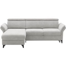 Sit & More Ecksofa SIT & MORE, B:253cm H:84cm T:166cm, grau, 90% Polyester, 10% Polyamid, Wohnzimmer, Sofas, "Glendale, L-Form", inkl.