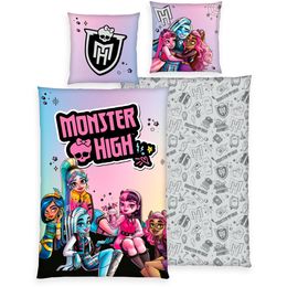 Kinderbettwäsche MONSTERHIGH , bunt, Renforcé, Obermaterial: 100% Baumwolle, Bettwäsche, "Monster High", mit tollem Motiv