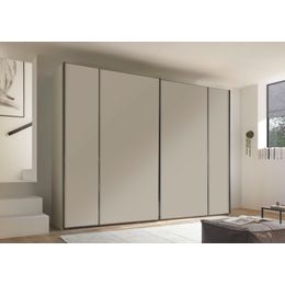 Schwebet&uuml;renschrank STAUD, B:298cm H:222cm T:68cm, beige, Holzwerkstoff, Schr&auml;nke, "Sonett 100 G, Made in Germany", mit vier verschiedenen