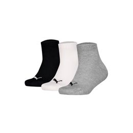 Puma M&auml;dchen Sneakersocken "Socken Plain Quarter 3P 3er Pack", Gr. 27, bunt, Obermaterial: 71% Baumwolle CO. 14% Polyamid PA. 13% Polyester PES. 2%