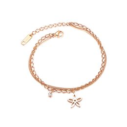 Damen Armband "Fleur", rosa, Collezione Alessandro, Metall, Armb&auml;nder