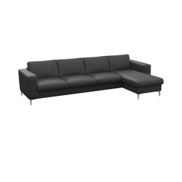 Ecksofa FLEXLUX, B:295cm H:85cm T:159cm, schwarz, Wohnzimmer, Sofas, "Fiore, super Sitzkomfort durch Kaltschaum im Sitz, L-Form", breite Armlehnen,