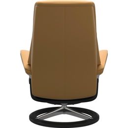 stressless "View" Set, Relaxsessel mit Hocker, mit Signature Base, Gr&ouml;&szlig;e M,Gestell Schwarz