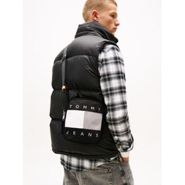 Tommy Jeans Herren Umh&auml;ngetasche "TJM ARCHIVE REPORTER"schwarz, Leder, Textil, Taschen, Men Schultertasche mit plakativem Logoschriftzug