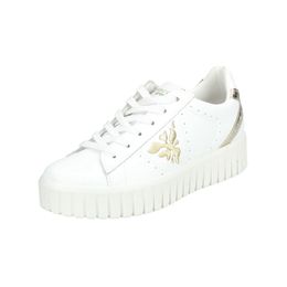 IGI&CO IGI & CO Damen Sneaker "IGI & CO Sneaker Lederimitat", Gr. 41weiß, gold, Lederimitat, Schuhe