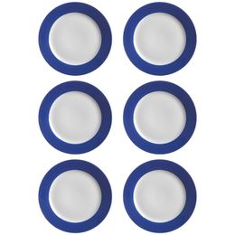Ritzenhoff & Breker Speiseteller "Speiseteller Doppio &oslash; 27 cm 6er Set", L:27cm, blau, RITZENHOFF & BREKER, Speiseteller