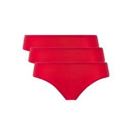 Chantelle Damen Slip "Slip SOFTSTRETCH 3er Pack", rot, Obermaterial: 80% Polyamid PA. 20% Elasthan EL., Unterhosen